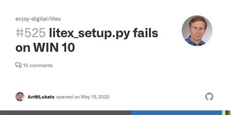 litex setup py fails on win 10 · issue 525 · enjoy digital litex · github