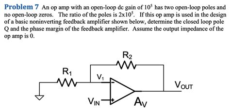 Solved An Op Amp With An Open Loop Dc Gain Of 105 Has Two