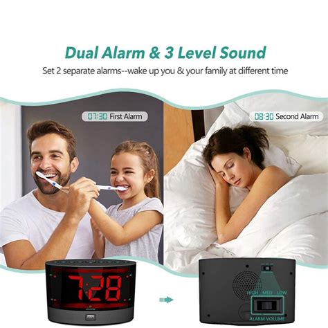 Extra Loud Alarm Clock With Wireless Bed Shaker Vi Grandado