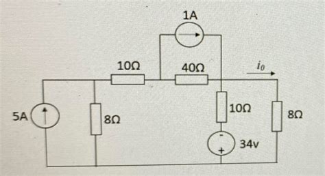 solved in the circuit above use source transformations to