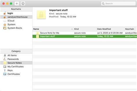 How To Store Secure Notes On Mac With Keychain Access