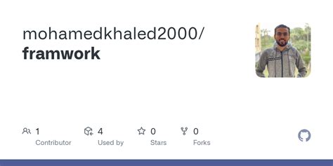 Github Mohamedkhaled2000framwork