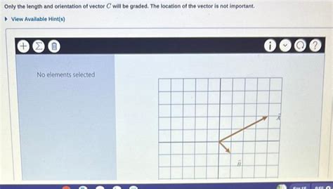Solved Draw The Vector C 1 5A3B Only The Length And Chegg Com