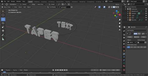 Curve Modifier On Text Modeling Blender Artists Community