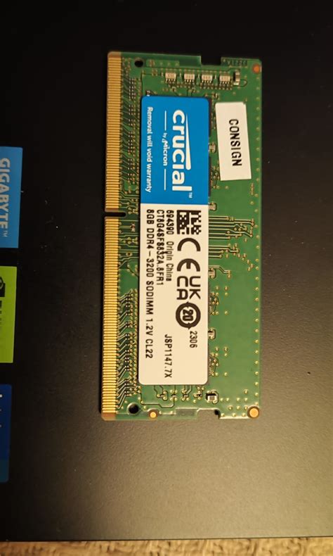 8gb Ddr4 3200mhz Cl22 Sodimm Laptop Ram From Crucial Computers And Tech Parts And Accessories