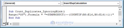 How To Ignore Blanks And Count Duplicates In Excel 3 Ways Exceldemy