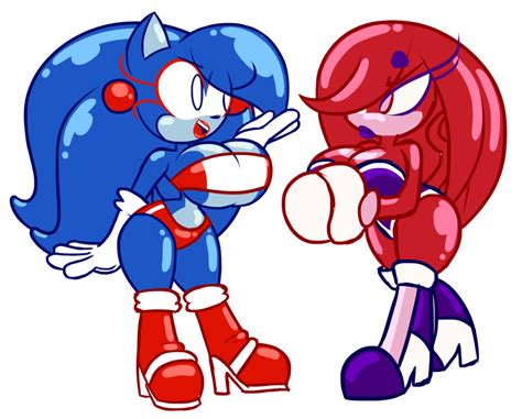 Rule 34 2girls Frost Lock Genderswap Mtf High Heels Knuckles The Echidna Large Breasts