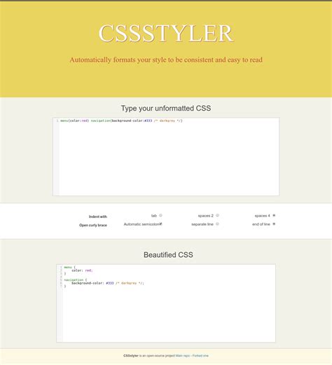 Github Amirmehrabi Cssstyler Automatically Formats Your Css Style To Be Consistent And Easy