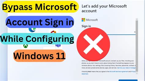 Bypass Microsoft Account Sign In Windows 11 Microsoftaccount Windows11 Youtube