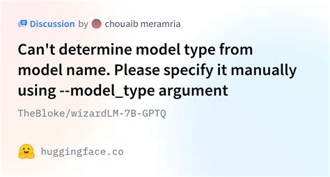 Theblokewizardlm 7b Gptq · Cant Determine Model Type From Model Name