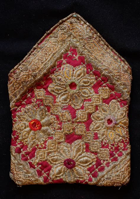 Uzbek Kundal Metallic Embroidered Pouch - Etsy