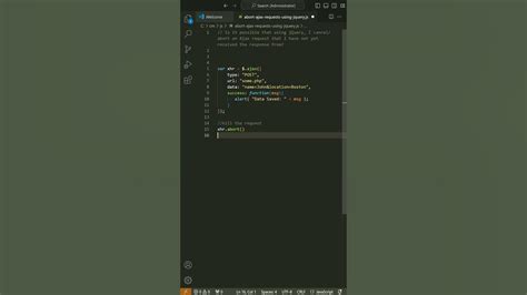 Javascript Abort Ajax Requests Using Jquery Youtube