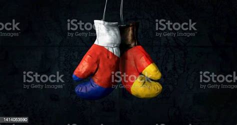 러시아와 독일 국기와 권투 장갑을 매달아 두 나라 사이의 긴장을 보여줍니다 3d 그림 이율에 대한 스톡 사진 및 기타 이미지 이율 충돌 개념 0명 Istock