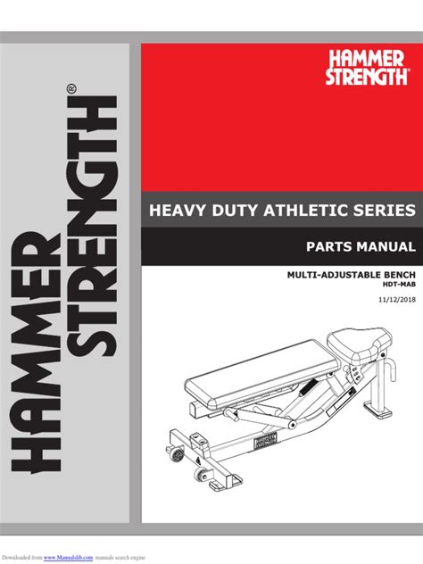 Hammer Strength Hdt Mab Assembly Manual Pdf Axle Screw