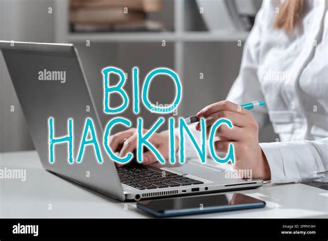 Text Caption Presenting Bio Hacking Business Concept Exploiting Genetic Material Experimentally
