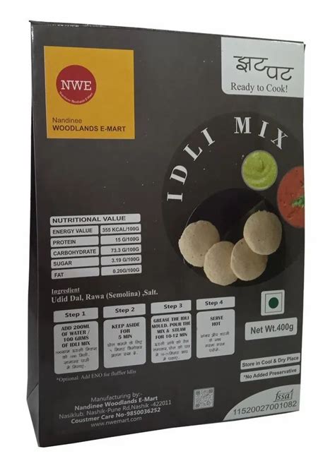 Instant Idli Mix At ₹ 120pack Idli Mix In Nashik Id 24359071448