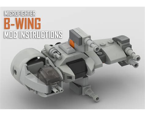 Lego Moc Microfighter B Wing By Quarries Workshop Rebrickable Build