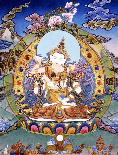 0035 唐卡佛像菩萨观音高清图JPG格式 双身金刚萨埵国画超高清大图原图扫描真迹全图书画图片下载