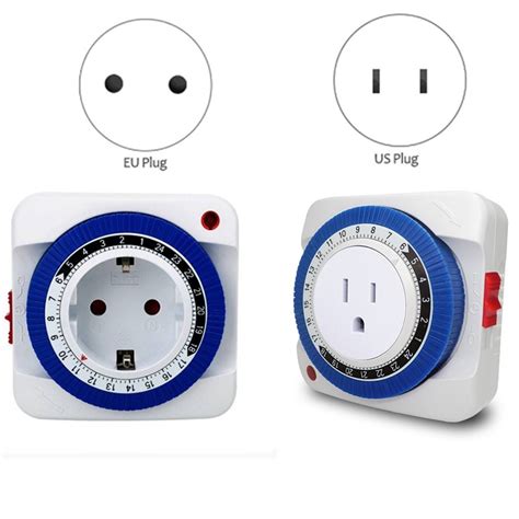timer switch socket automatically turn on off electrical 24 hours plug