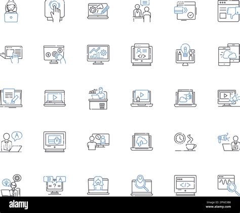 Connection Line Icons Collection Bond Link Unity Rapport Nexus Alliance Interconnection