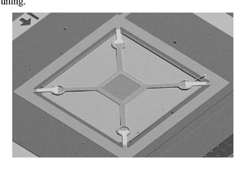 Figure 1 From Mems Based Tunable Fabry Perot Filters On Silicon Substrates Semantic Scholar
