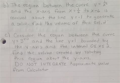 solved b the region between the curve y x21 and the x axis