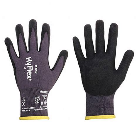 Hyflex Xl 10 Rough Coated Gloves 62hz9011 840vp Grainger