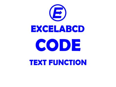 Excel Code Function Excelabcd