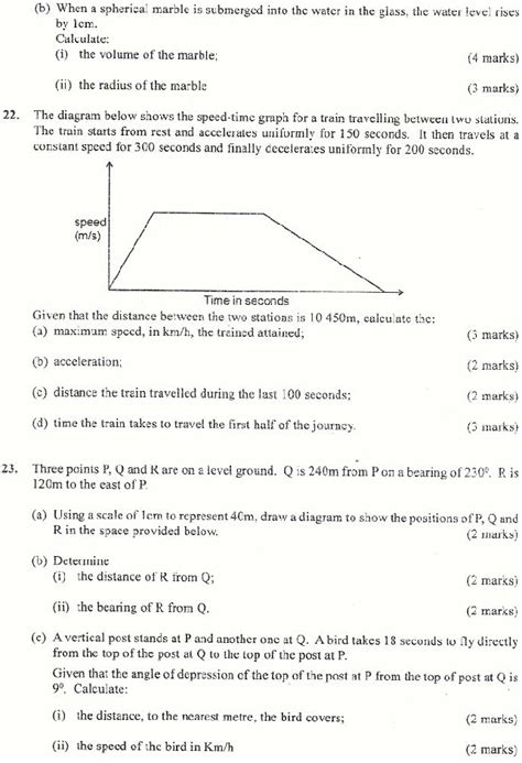 Kcsepaper KCSE MATHEMATICS PAPER