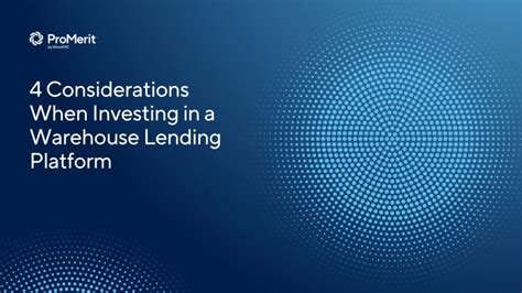How To Invest In A Warehouse Lending Platform Situsamc Posted On The