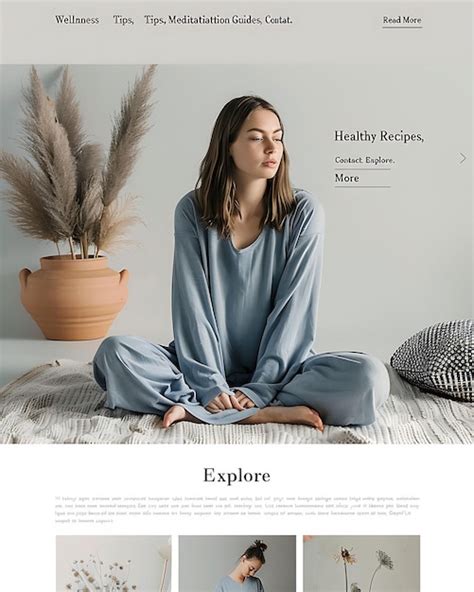 Minimalist Layout With Whitespace Emphasis Simple Website La Autumn Theme Layout Idea Designs