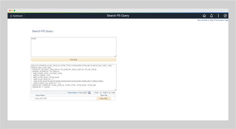 Peoplesoft Query Search