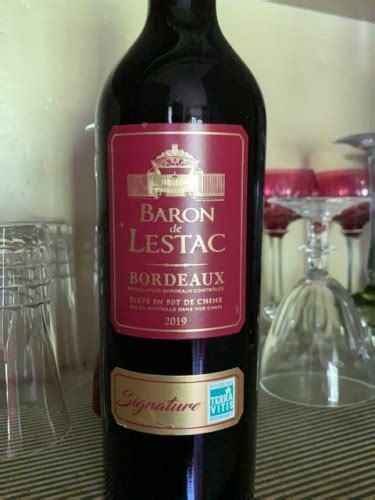 2019 Baron De Lestac Signature Bordeaux Vivino Us