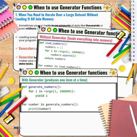 When To Use Generator Functions In Python Programming Complete Coding Lessons