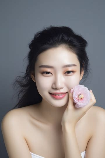 비즈니스 캐릭터 이미지 여자 들고 꽃 초상화 사진 배경 및 무료 다운로드를위한 그림 Pngtree