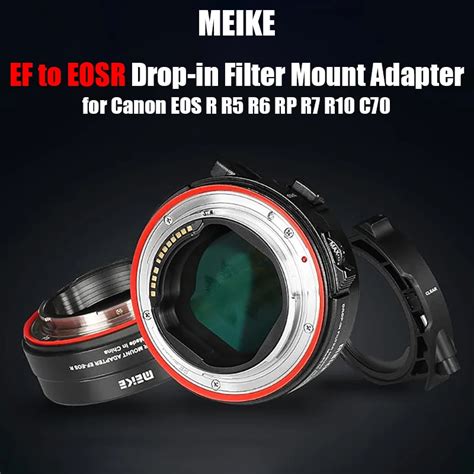 Meike Mk Eftr C Drop In Filter Mount Adapter Canon Efefs To Eosr With