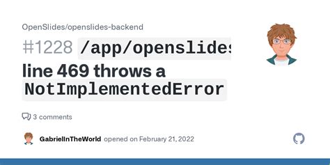 ` App Openslides Backend Models Field Py` Line 469 Throws A `notimplementederror` · Issue 1228