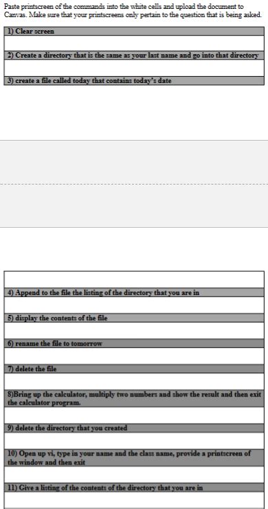 Solved Paste Printscreen Of The Commands Into The White