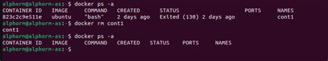 Commandes Docker