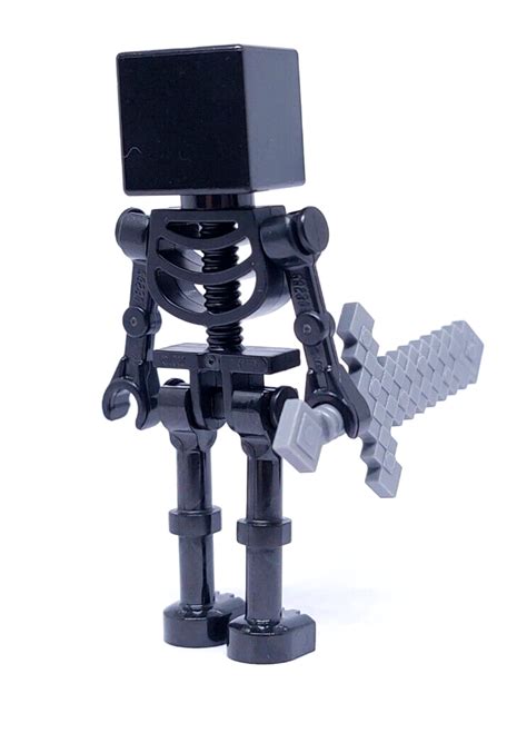 Lego Minecraft Wither Skeleton Black Sword Minifigure Lego R Minifigures