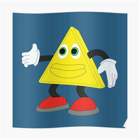 Dancing Triangle Meme Poster For Sale By Artninjaguy Redbubble