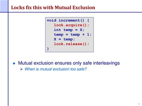 ppt mutual exclusion primitives and implementation considerations