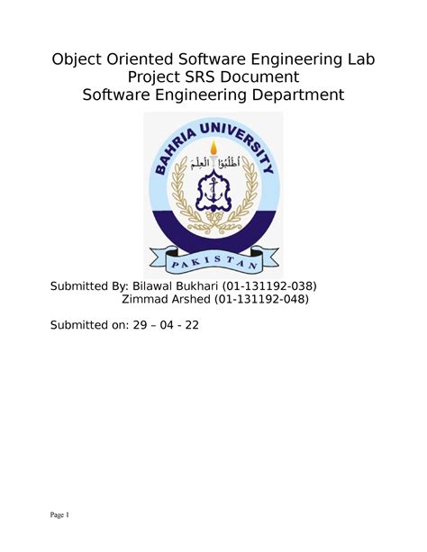 Oose Lab Project Srs E Commerce Website Srs Document Object Oriented Software Engineering