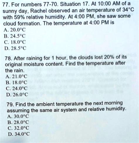solved 77 for numbers 77 70 situation 17 at 10 00 am on a sunny day