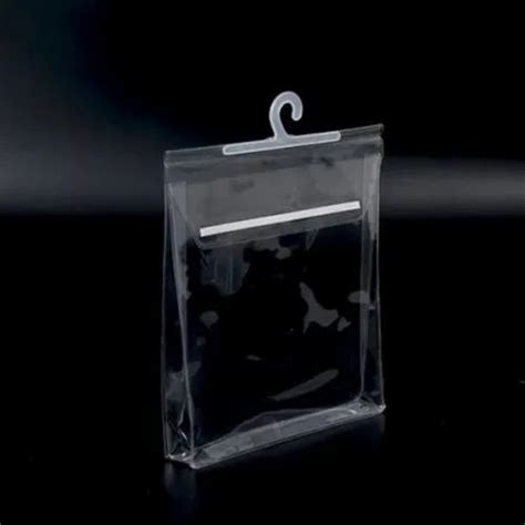 Button Plain Pvc Hanger Bag With Side Gusset 1 Kg At ₹ 10 Piece In Ghaziabad