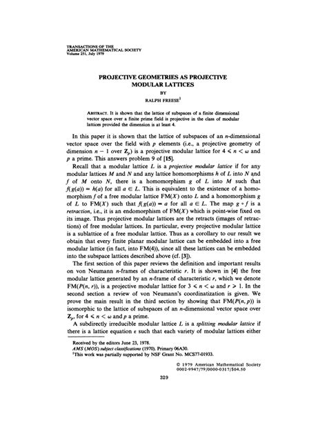 PDF Projective Geometries As Projective Modular Lattices