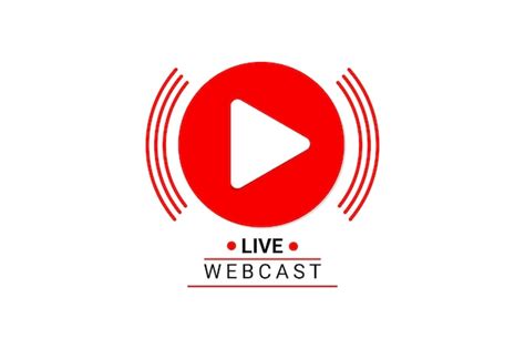 Premium Vector Live Webcast Logo And Vector Icon Element
