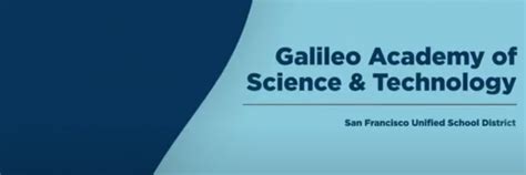 Galileo Academy Of Science And Technology Sfusd