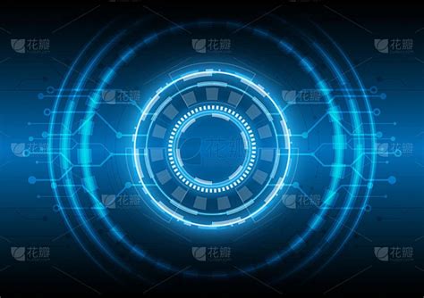 数据科学工程。未来科幻发光hud用户。数字信息框架。摘要全息技术背景。虚拟现实技术电气创新素材 花瓣网
