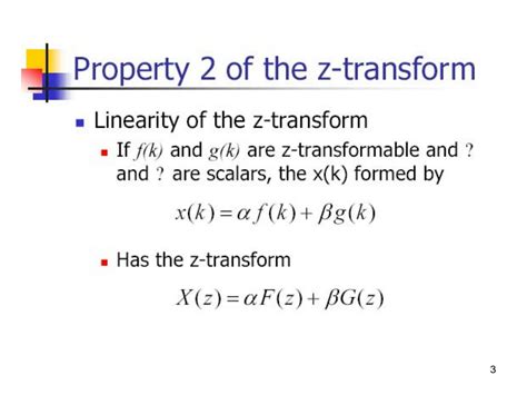 SOLUTION Lecture Z Transform Properties Studypool